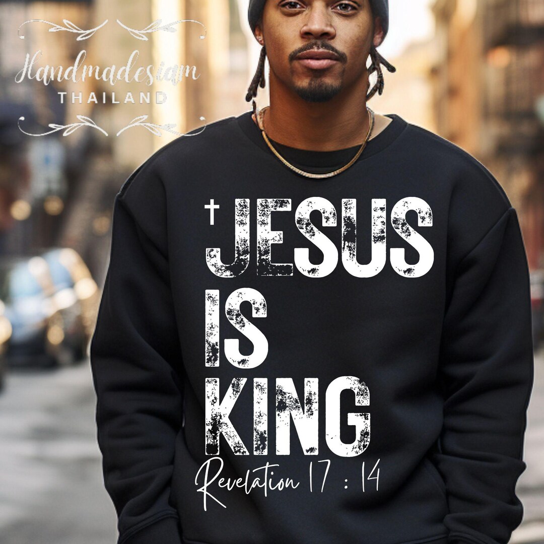 Jesus is King SVG: Christian Faith Shirt Design (digital Download) - Etsy