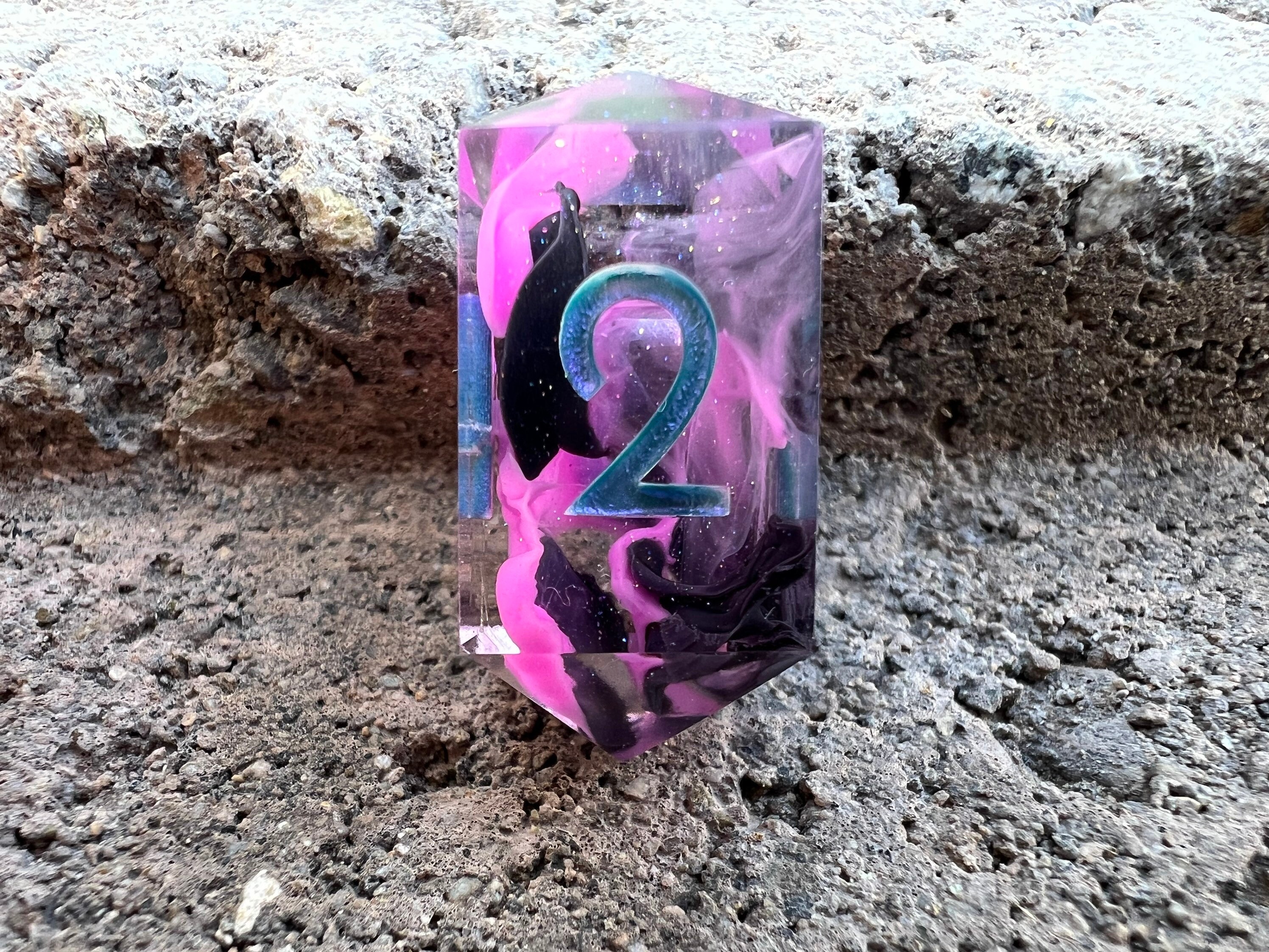 Shadow Pixie Sharp Edge 7pc Polyhedral Dice Set D&D - Etsy