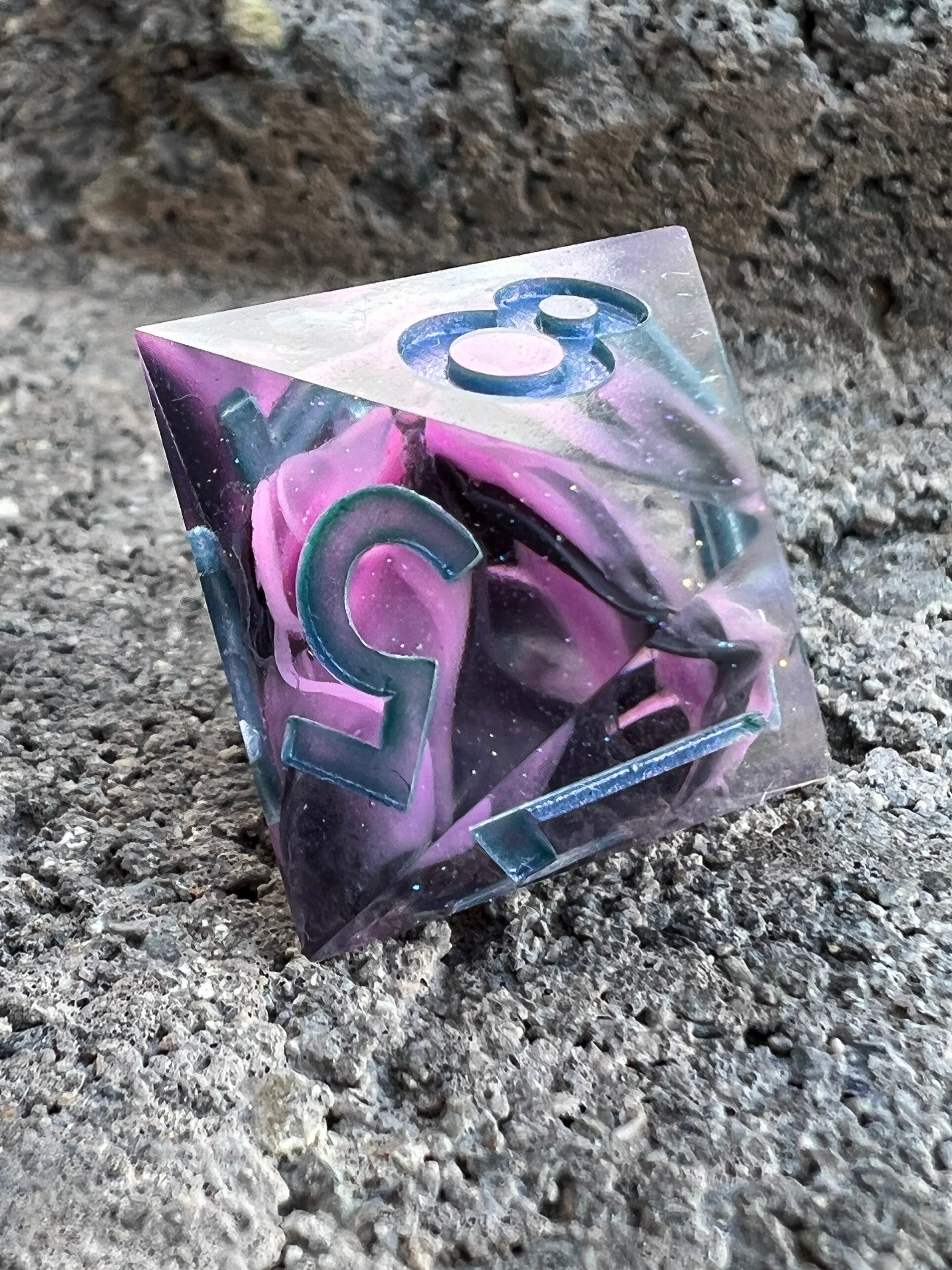 Shadow Pixie Sharp Edge 7pc Polyhedral Dice Set D&D - Etsy