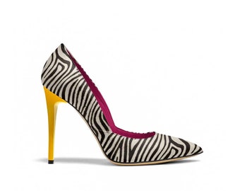 Zebra Print Pumps - Etsy