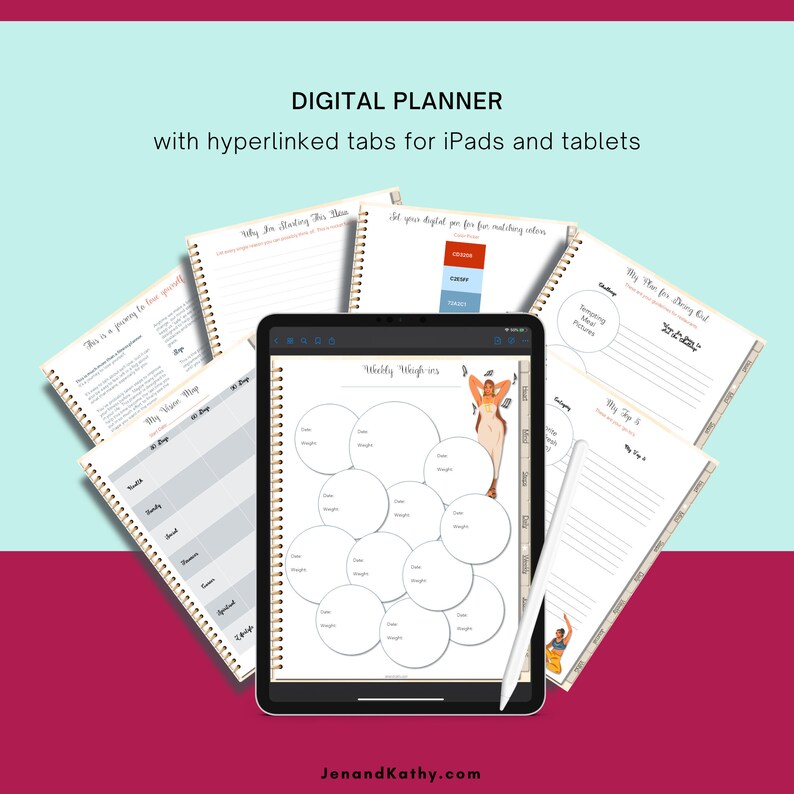 I Love Fitness Digital Planner for Goodnotes, Notability and Other ...