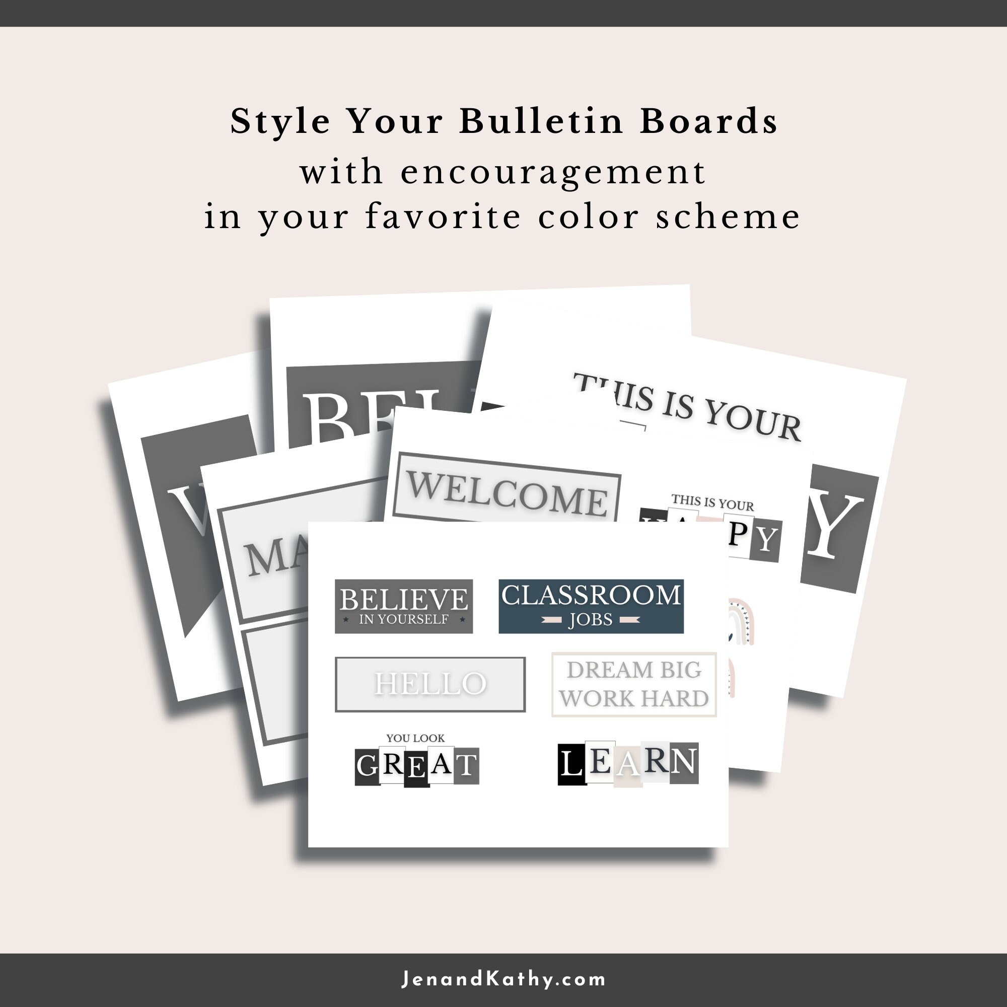 Farmhouse Classroom Printables for Wall Decor or Bulletin Board for ...