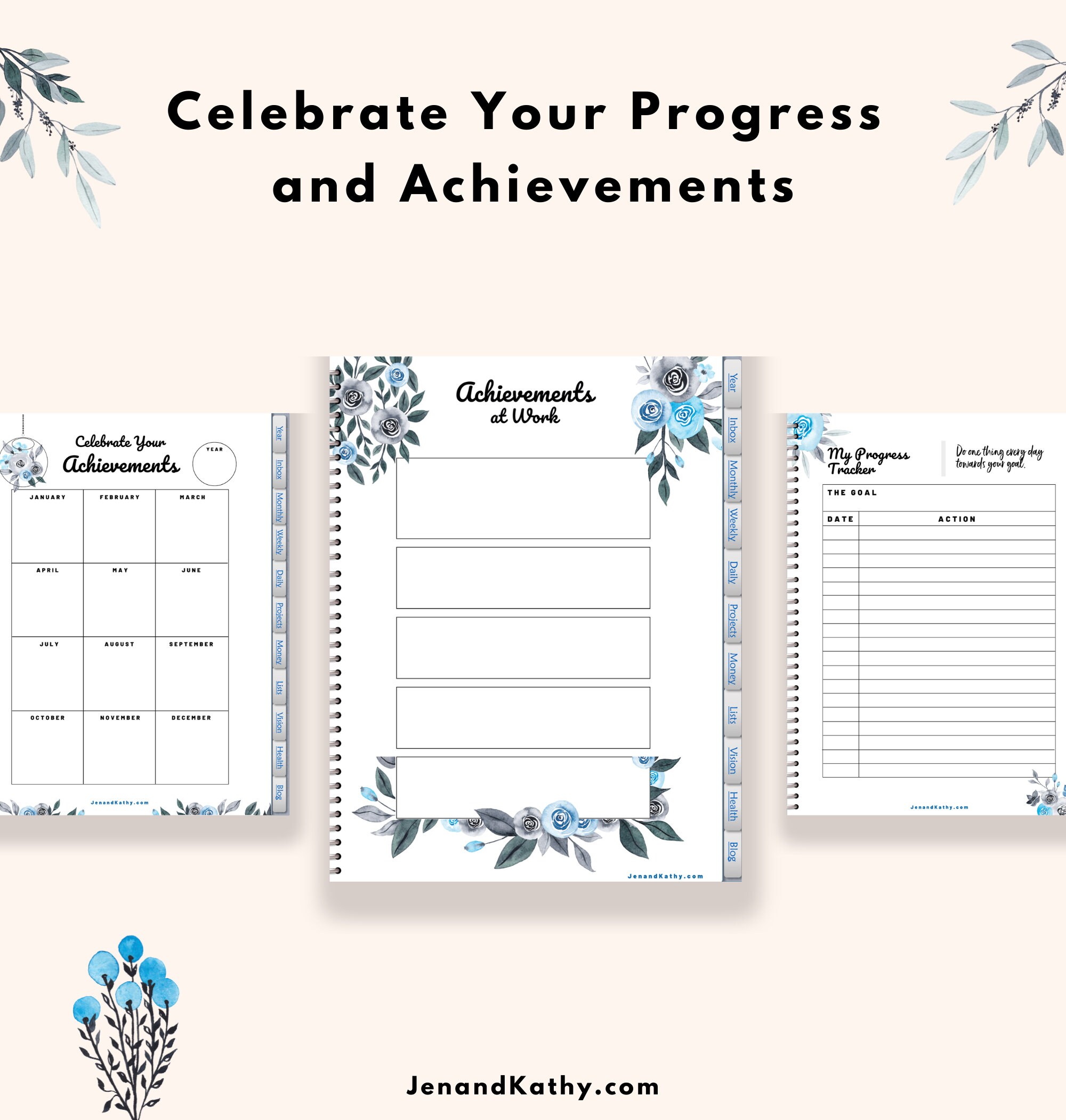 Work From Home Floral Digital Planner - for Goodnotes, Notability and ...