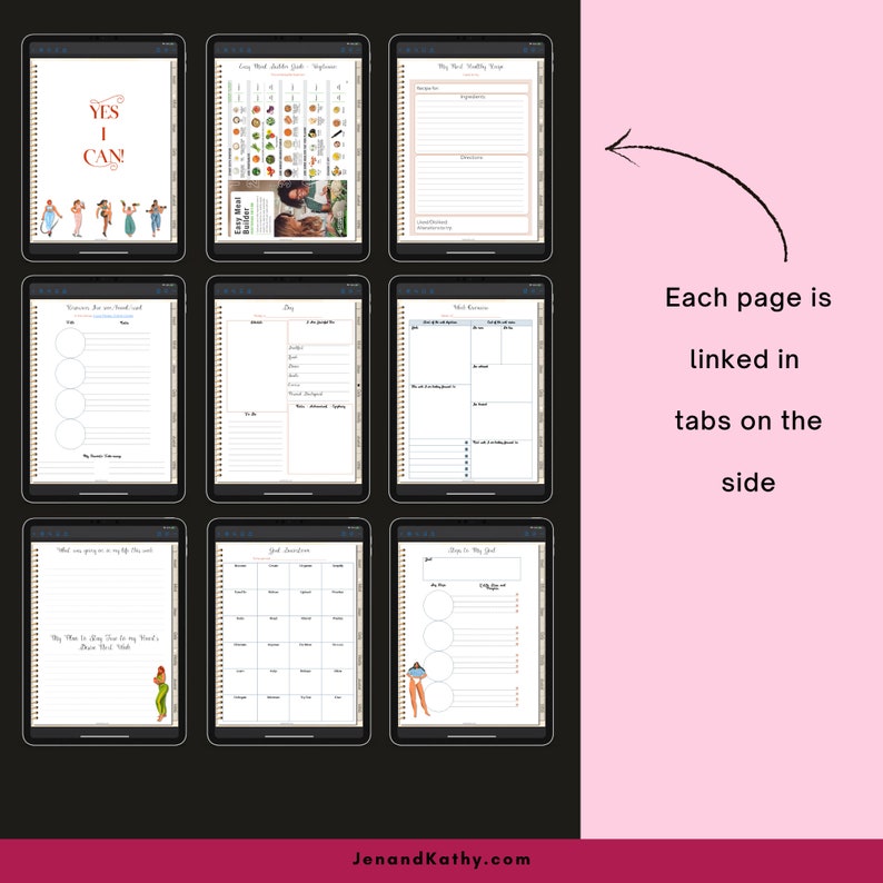 I Love Fitness Digital Planner - for Goodnotes, Notability and Other ...