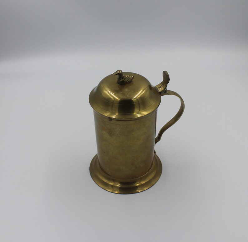 Vintage Enesco Imports Corp. Solid Brass Tankard Beer Stein - Etsy