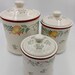 Vintage Corelle Abundance Fruit Canister Set by Jay Imports, Set of 4 ...
