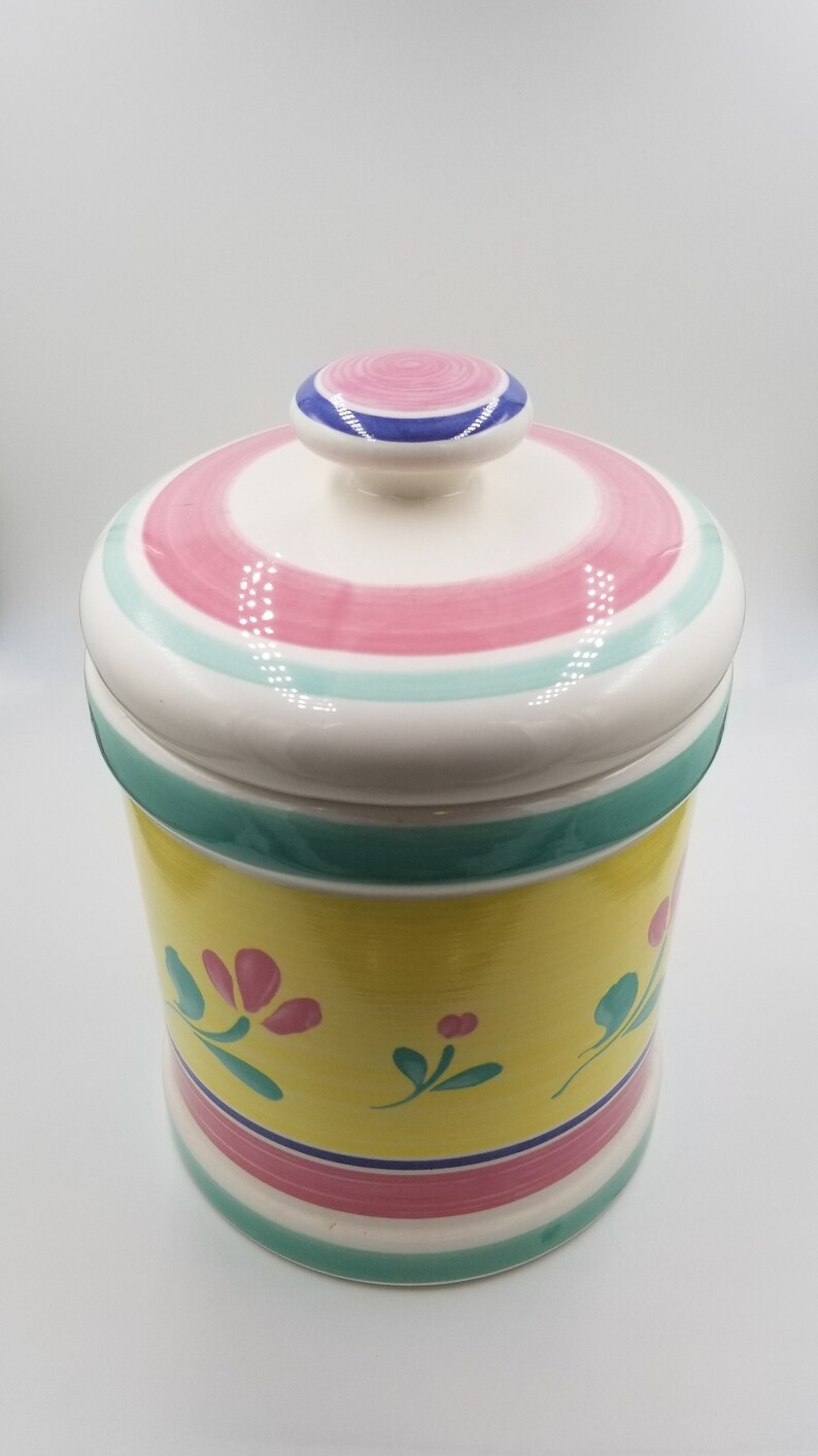 Caleca Ceramiche Style Canister Large Colorful Pastel - Etsy