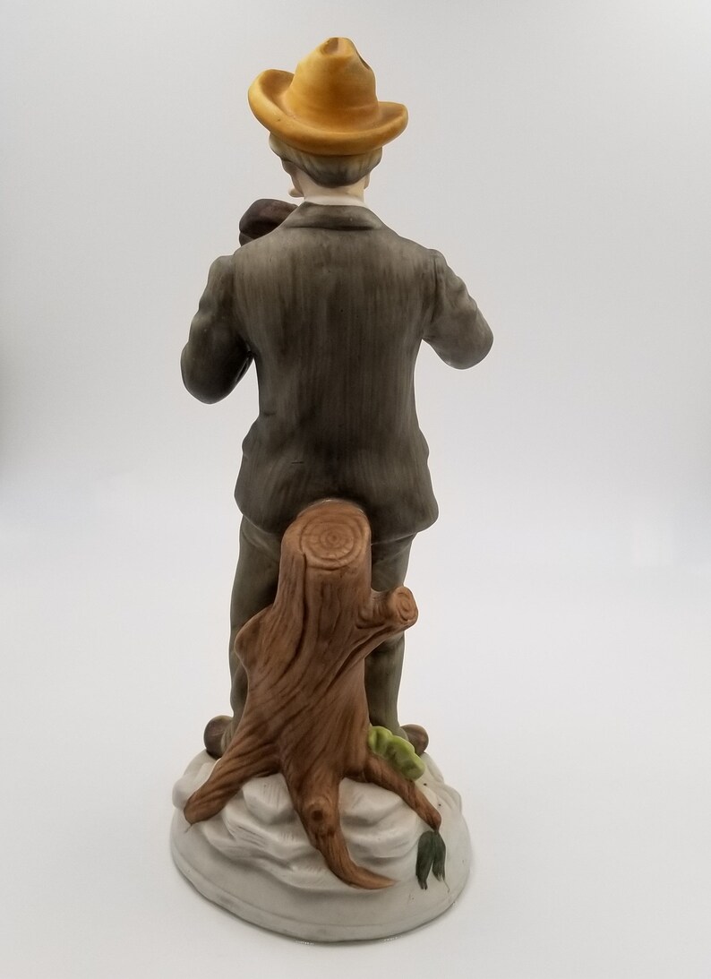 Price Imports Man Playing Fiddle on Stump Figurine Made in - Etsy