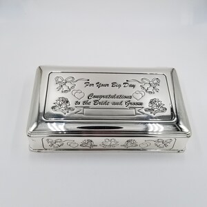 Engravable, Wedding Silver Keepsake Box - Etsy