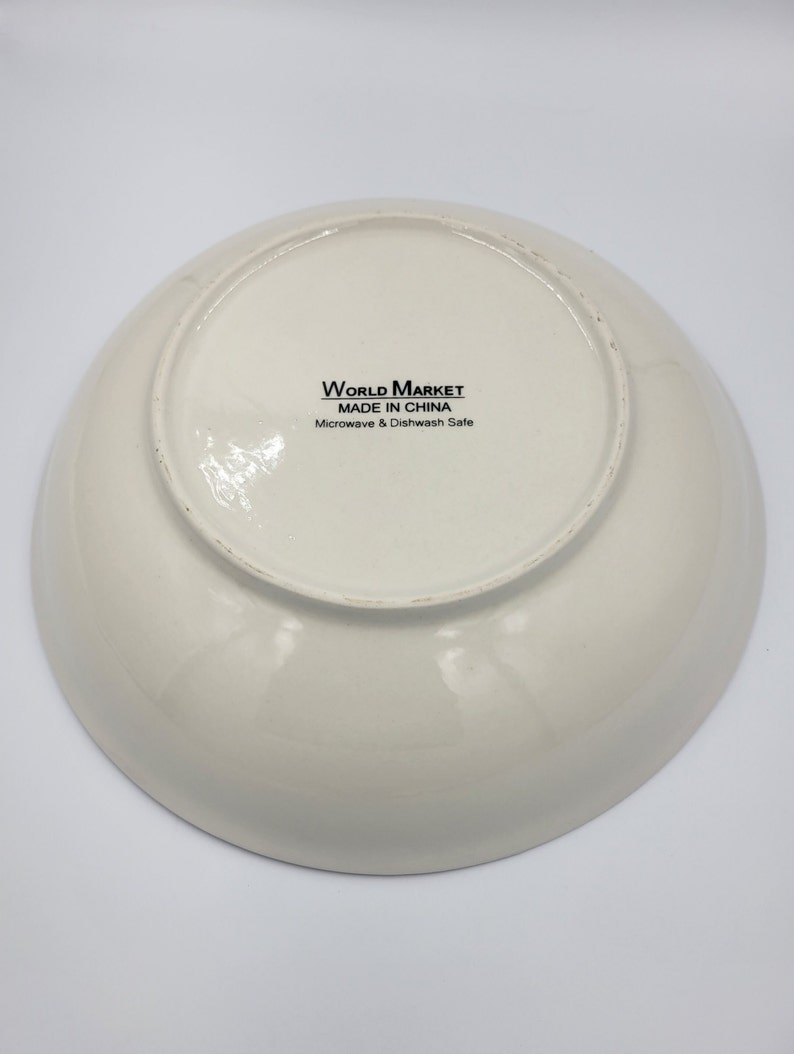 Vintage World Market Pasta Serving Bowl, Favorite Handwritten Pastas ...