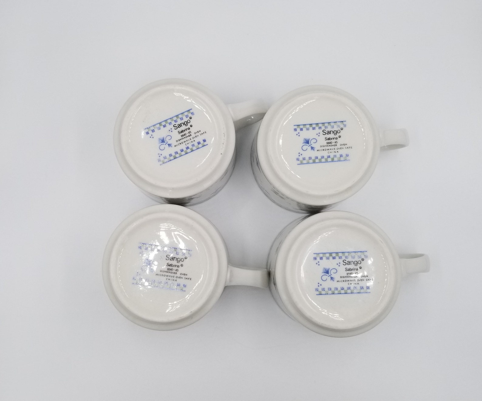Sango Coffee Cups and Saucers "sabrina" Pattern, Set of 4 - Etsy