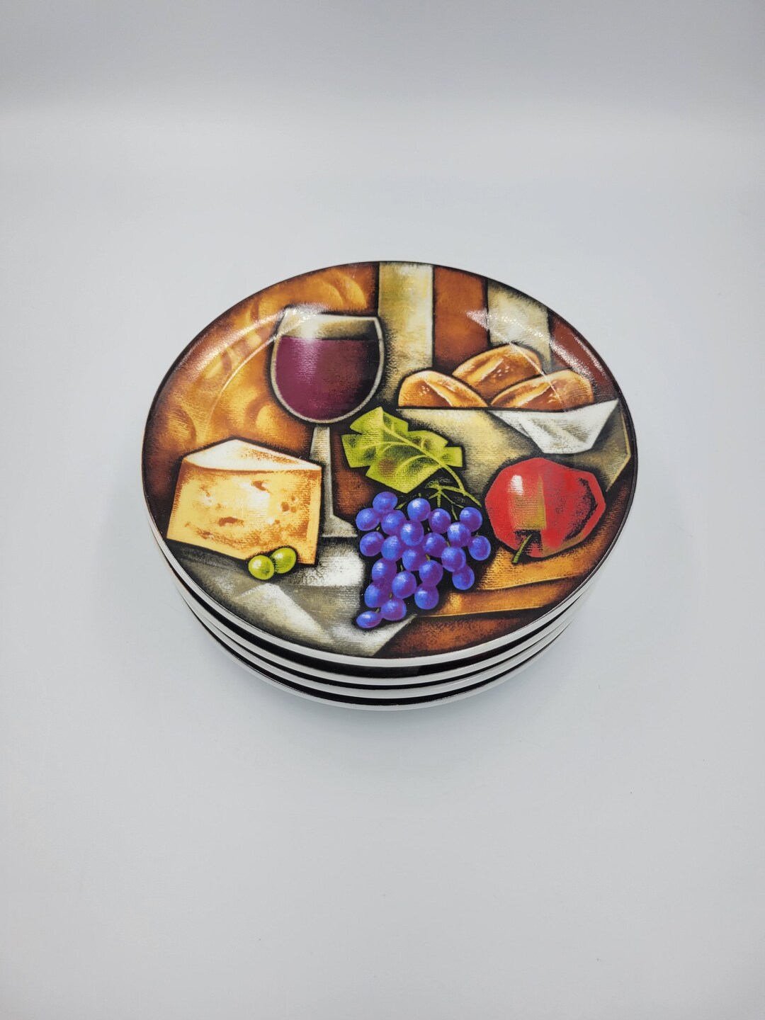 MSC Sommelier Appetizer Plates, Bread Plates, Dessert Plates, Set of 4 ...