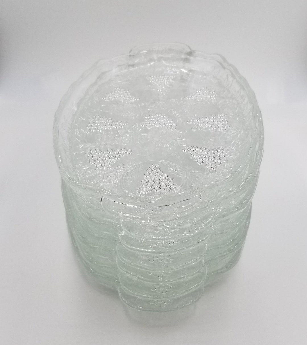 1950s Embossed Harvest Grapes Snack Plates With Coordinating Grape ...