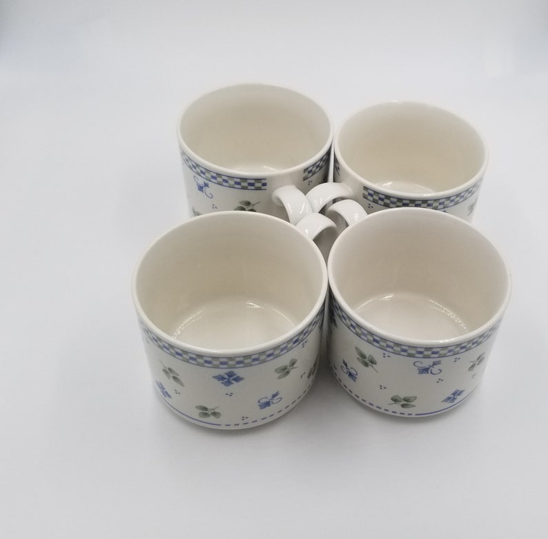 Sango Coffee Cups and Saucers "sabrina" Pattern, Set of 4 - Etsy