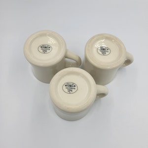World Ultima China Coffee Mugs, Ivory, Restaurant Ware, Set of 3 ...