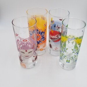 Collectible Coca-cola Highball Glasses the Coke Side of - Etsy