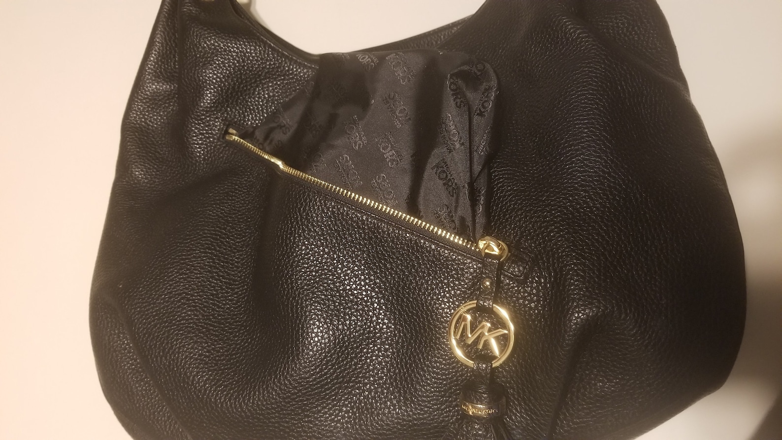 Michael Kors Charm Tassel Leather Hobo Tote | Etsy