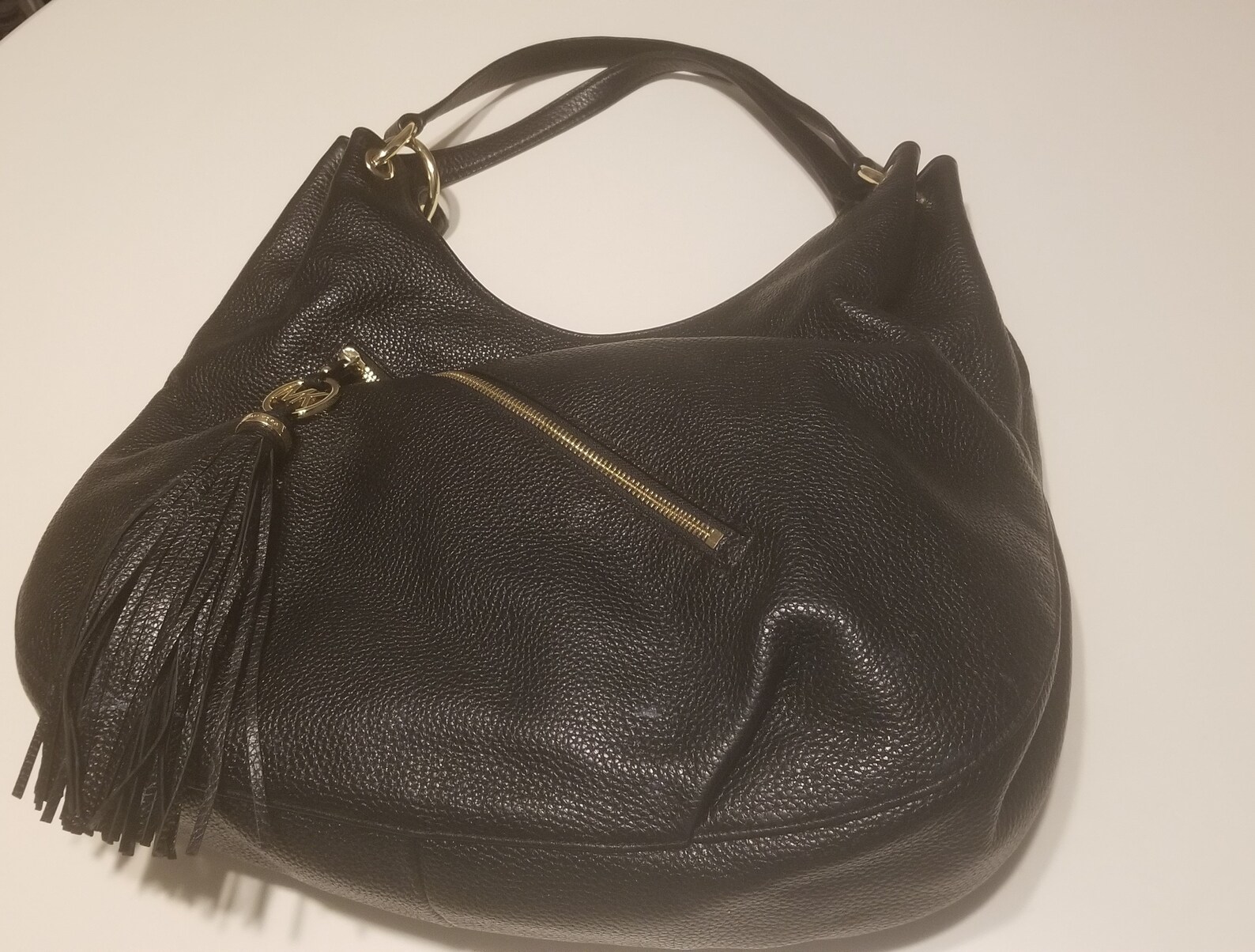 Michael Kors Charm Tassel Leather Hobo Tote - Etsy