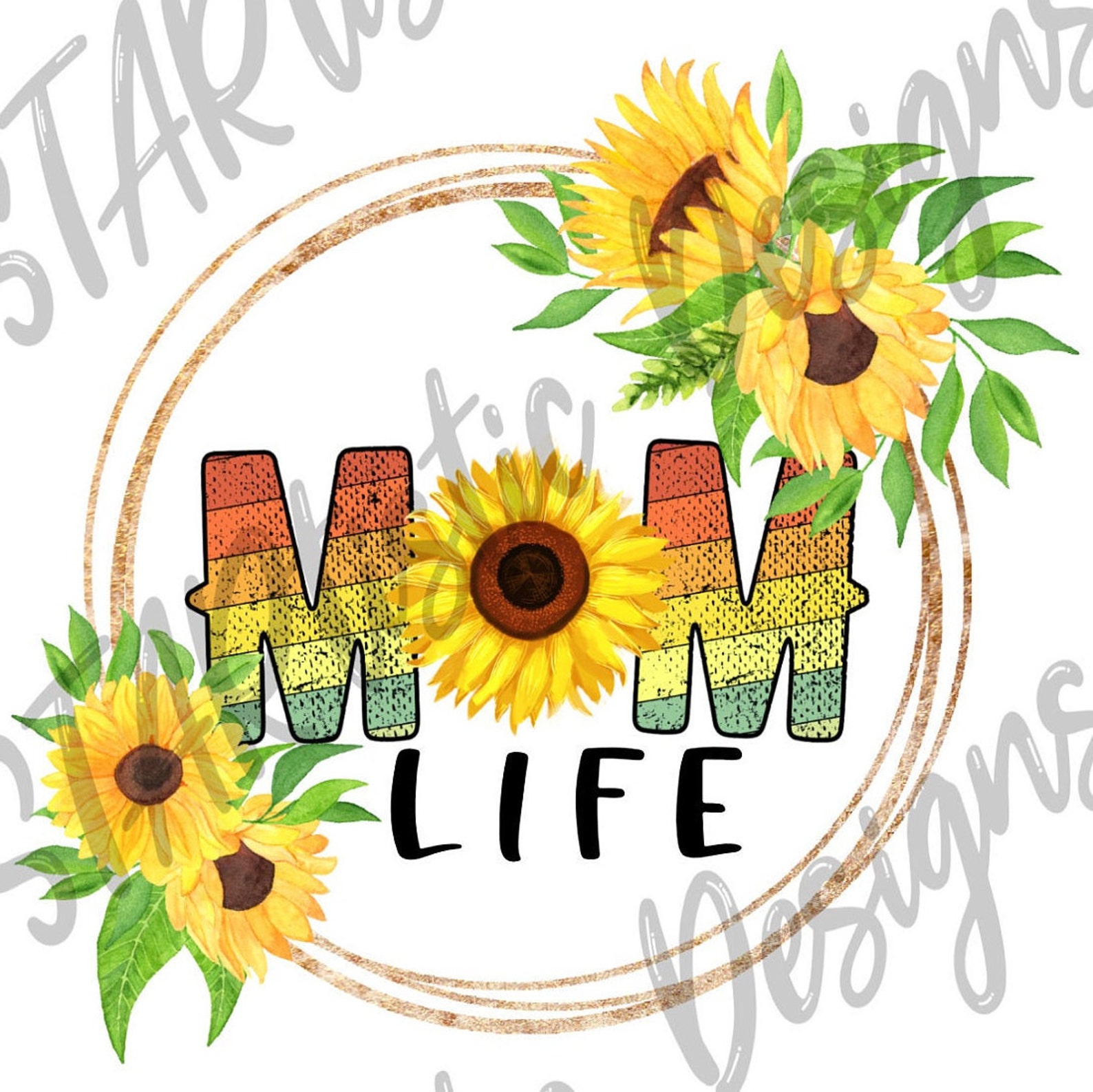 Sunflower Mom Life Mom Sunflower Army Mom Autism - Etsy
