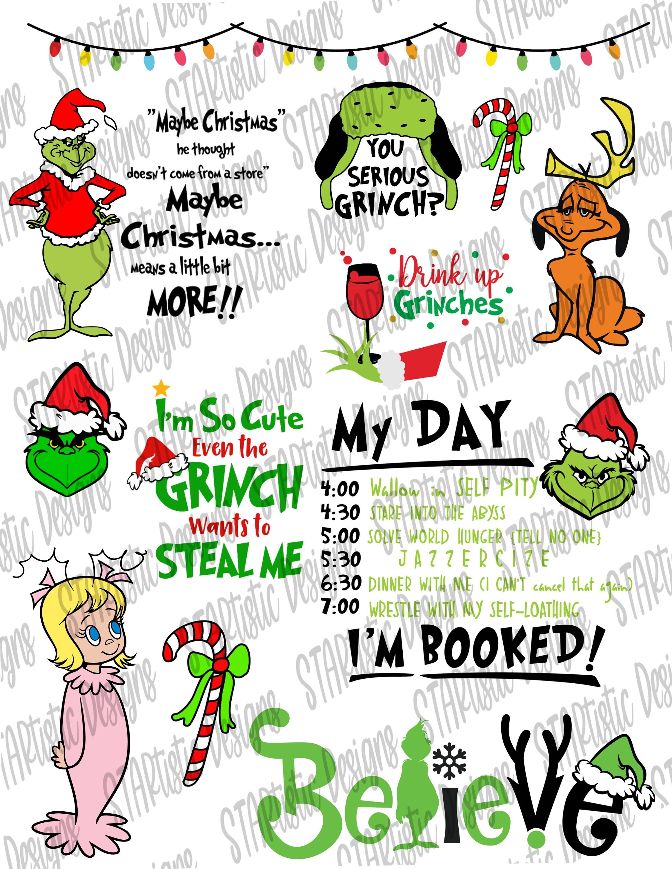 Grinch Inspired PNG Grinch Grinch Clip Art Grinch Sayings - Etsy