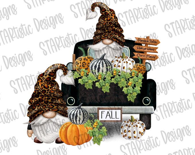 Fall Gnomes Truck Png Sublimation Design, Pumpkin Png, Fall Png, Fall ...