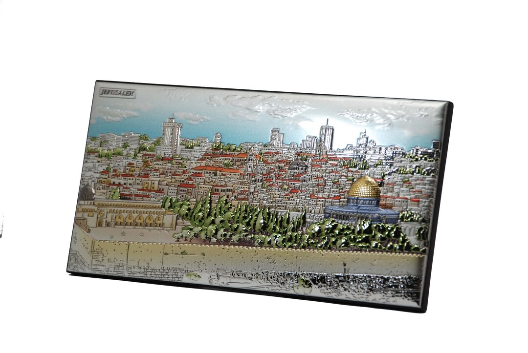 Masjid Al Aqsa Mosque Jerusalem Silver Plated Colorful Piece of Islamic ...