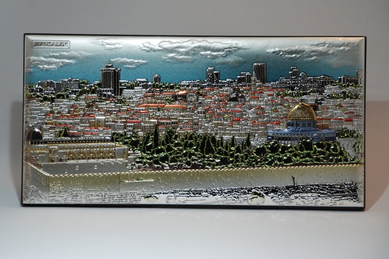 Masjid Al Aqsa Mosque Jerusalem Silver Plated Colorful Piece of Islamic ...