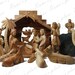 Olive Wood Nativity Set Faceless Carved Figures Christmas Gift From the ...