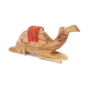 Nativity Olive Wood Camel Set Figures From the Holy Land Christmas Tree ...