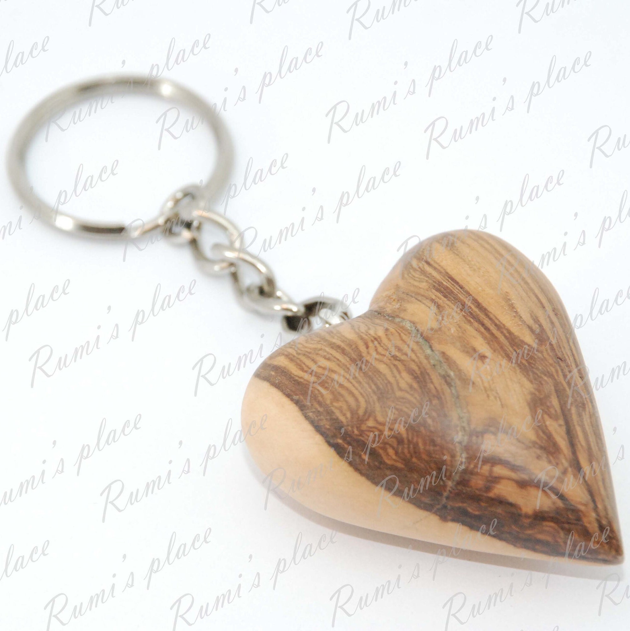 Olive Wood Heart Figure Key Holder From the Holy Land - Etsy