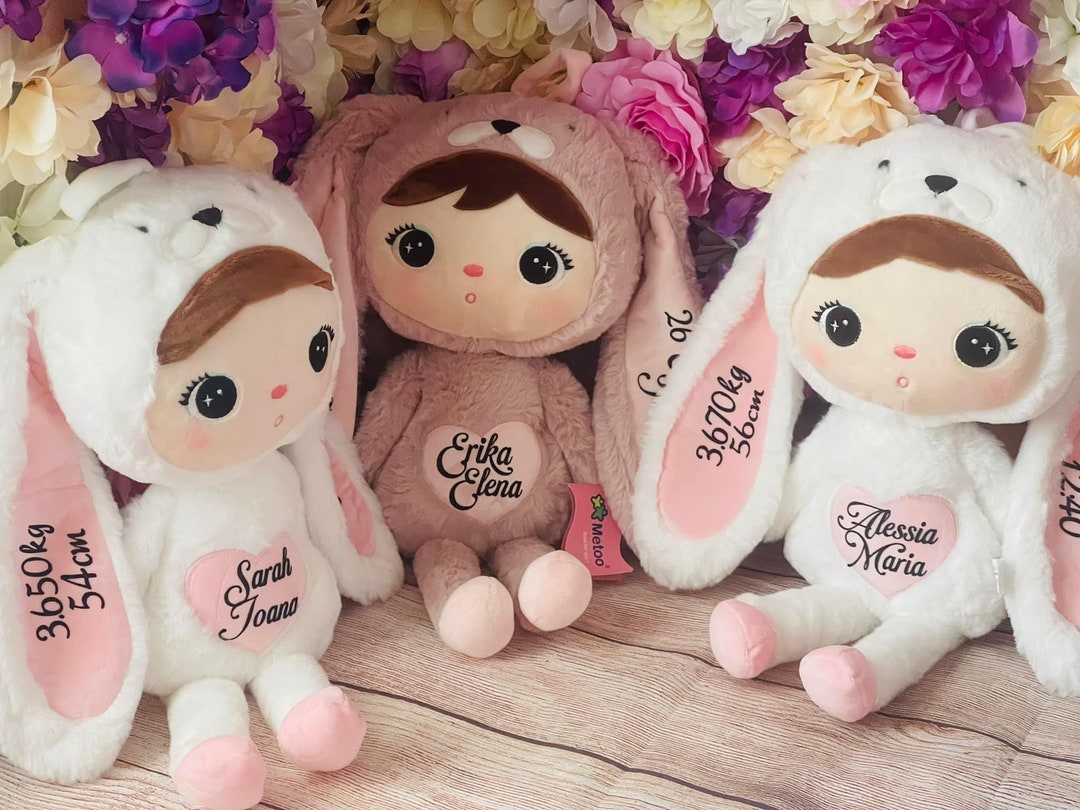 Personalized Metoo Powder Pink Bunny 48cm With Name - Etsy