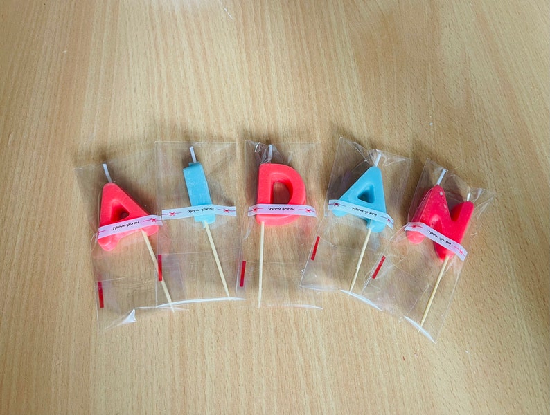 Candle Name Birthday Letters Party. - Etsy