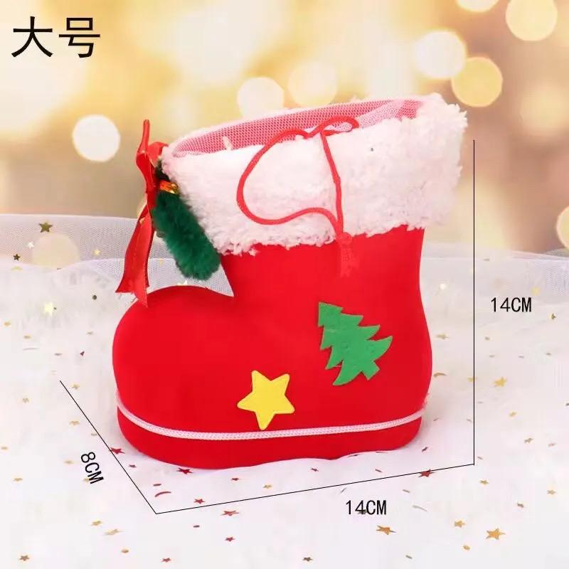 Personalized Christmas Boots Ornaments Candy Bag Sugar Storage Boots ...