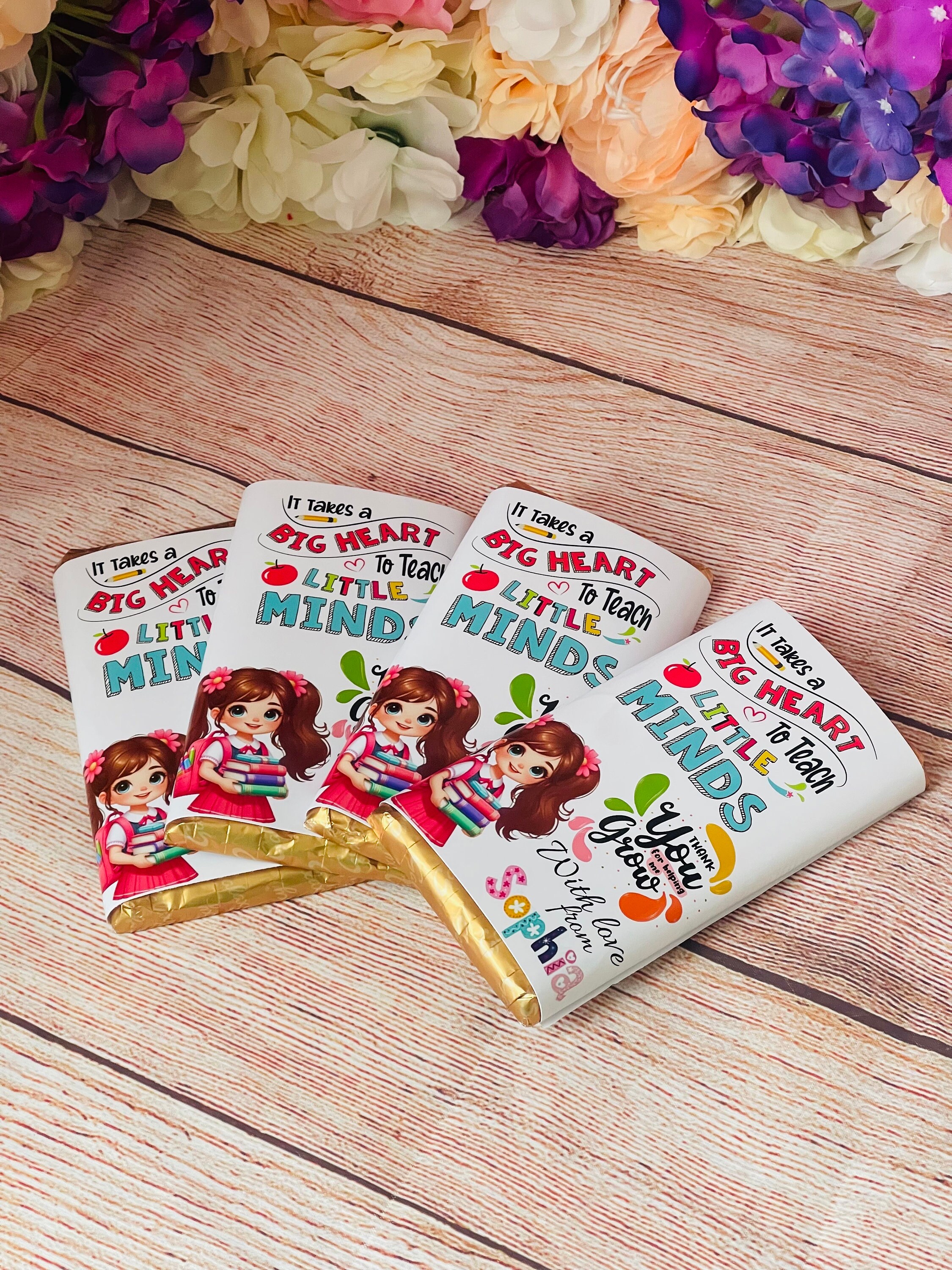 Thank You Teacher Custom Chocolate Bar Gift for End of School Year With ...