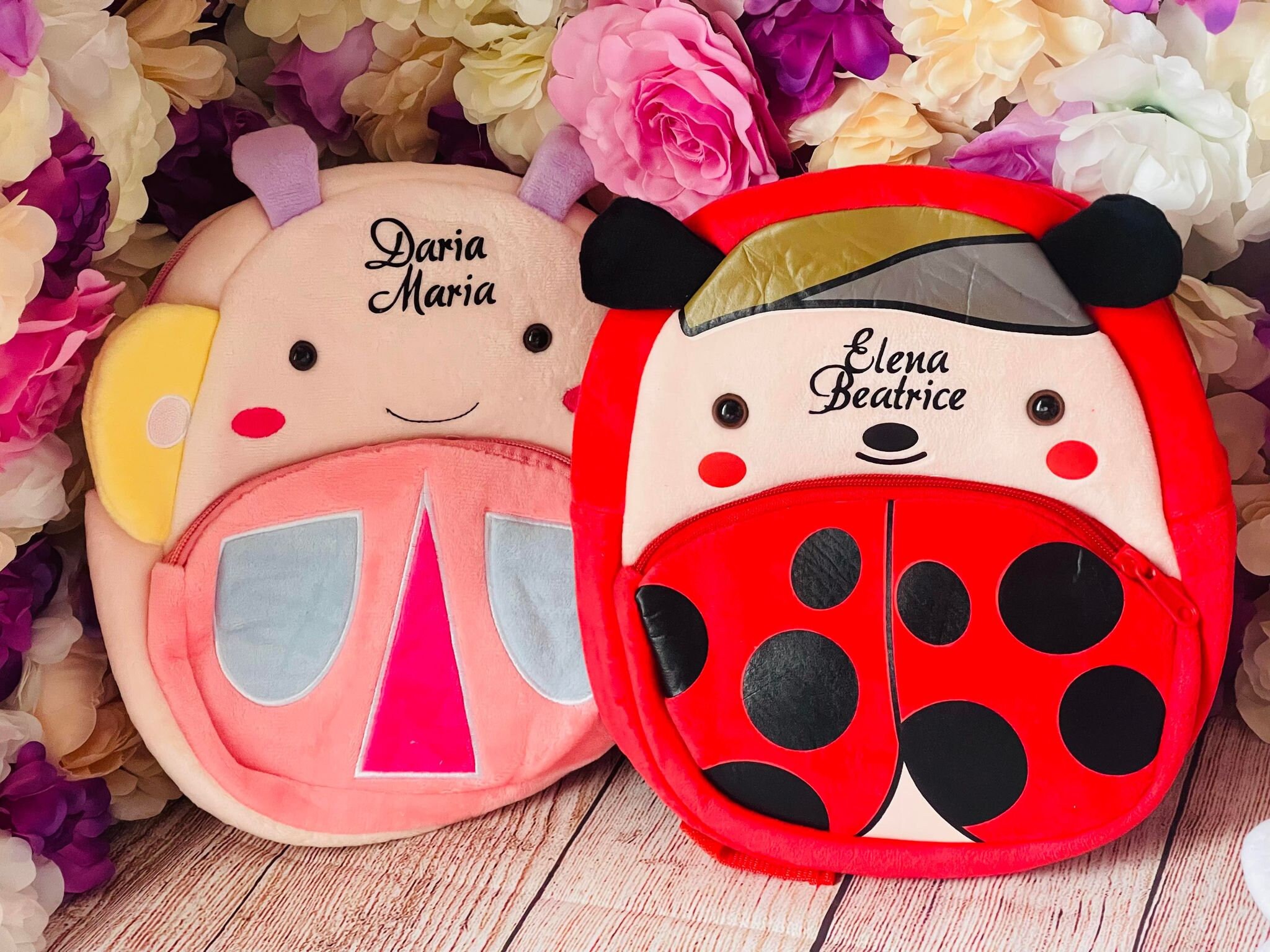 Personalised Toddlers Backpack Rucsack Kids Bag Nursery Animals Zoo Day ...