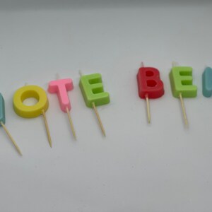 Candle Name Birthday Letters , Party. - Etsy