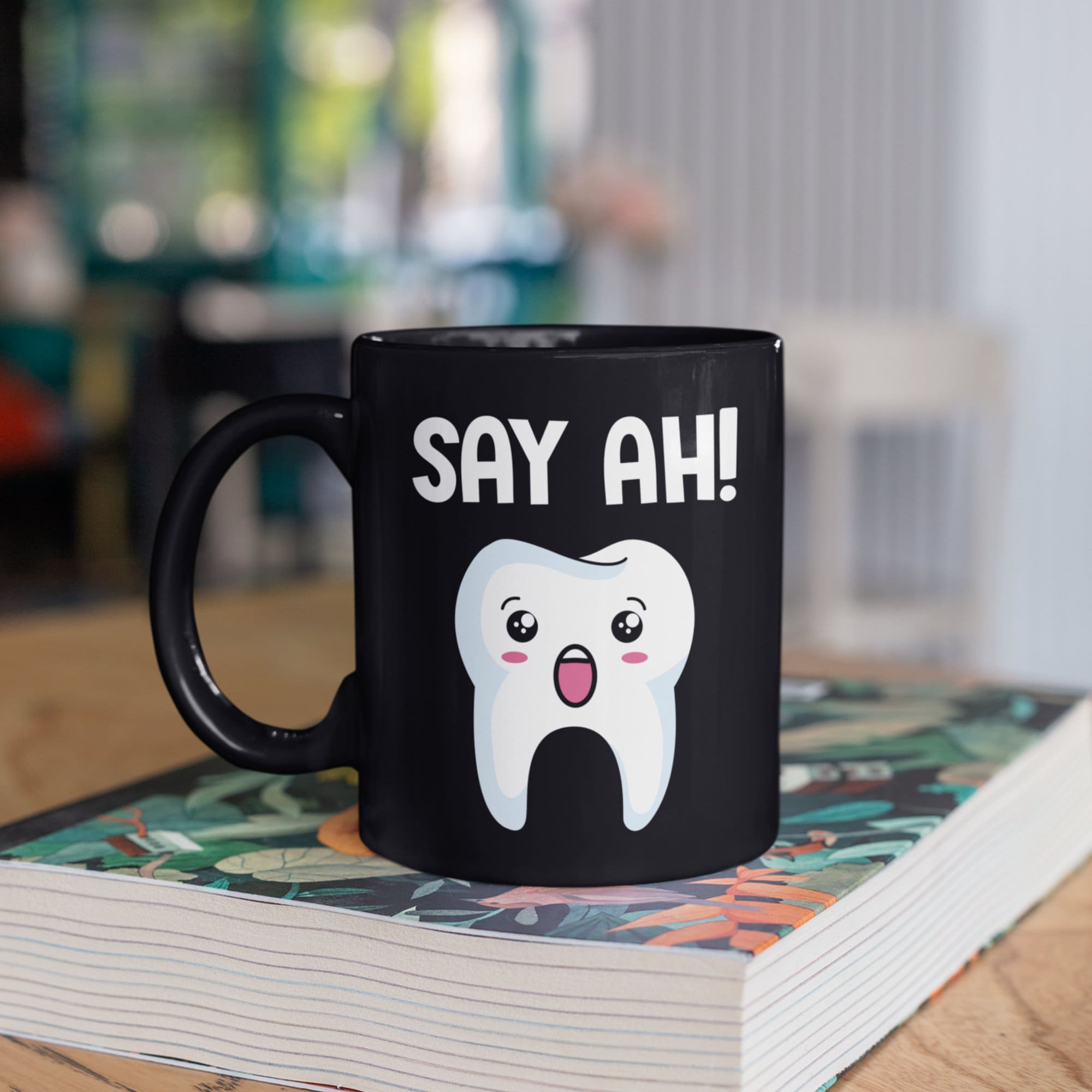 Say Ah Dentist Mug, Funny Dental Hygienist Coffee Mugs, Dentist Office ...