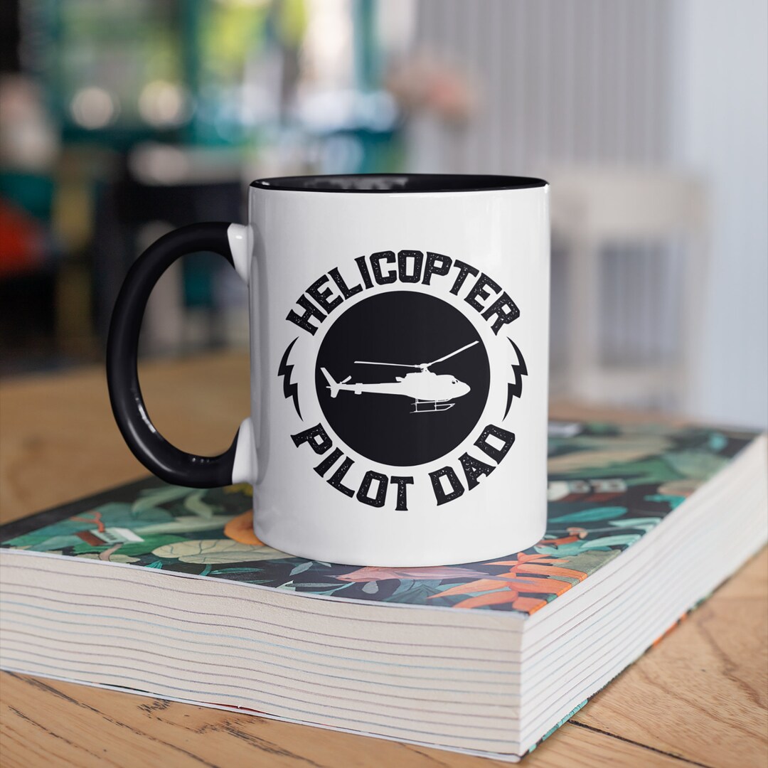 Helicopter Pilot Dad Mug, Funny Pilots Coffee Mugs, Fathers Day Gifts ...
