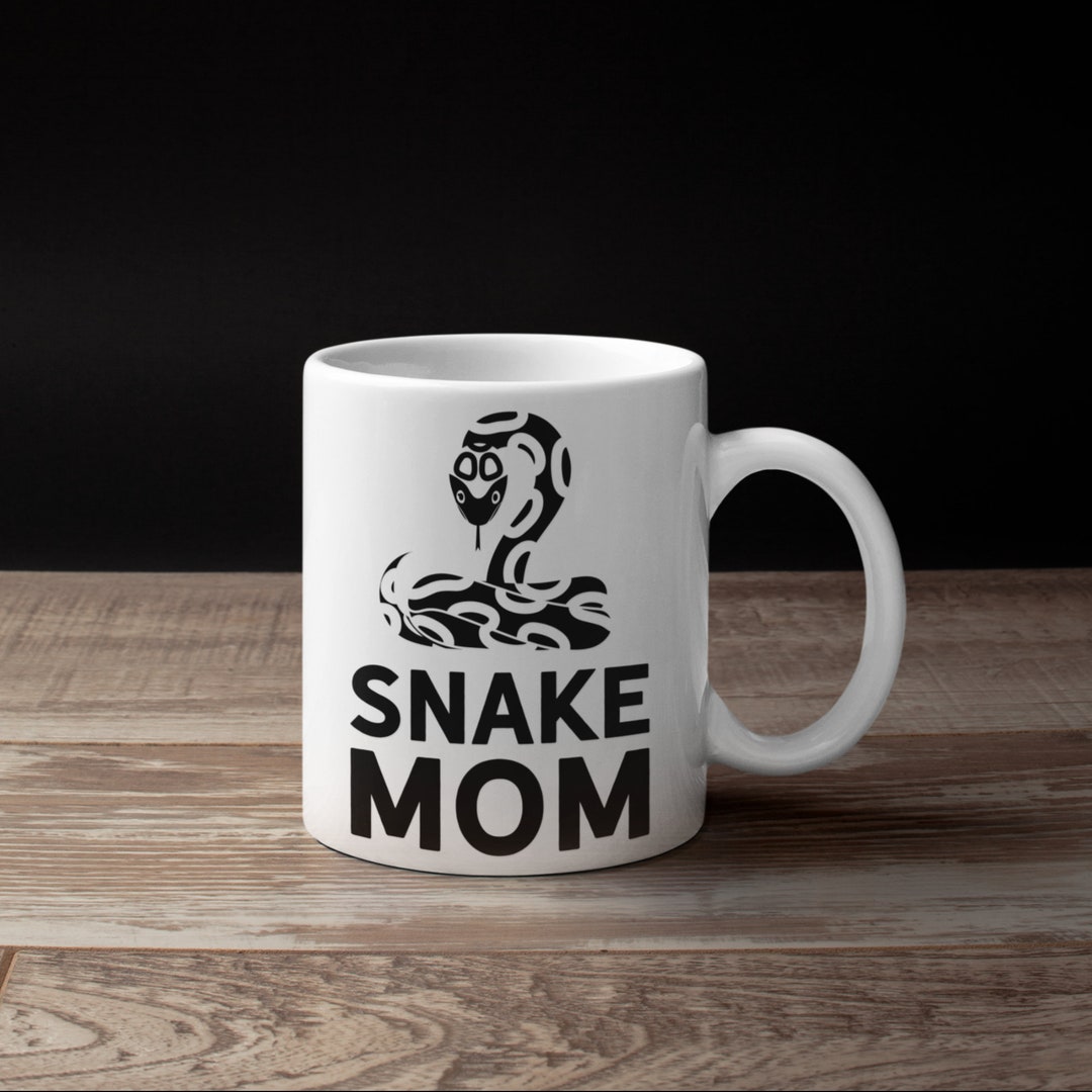 Snake Mom Mug, Funny Reptile Python Coffee Mugs, Mothers Day Snakes ...