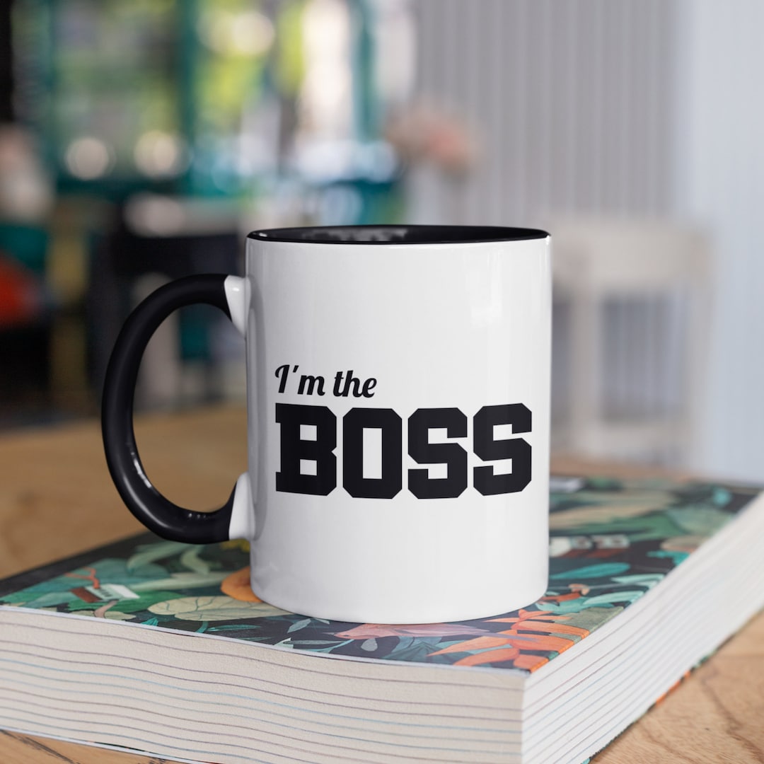 I'm the Boss Coffee Mug, Leadership Tumbler, Executive Travel Mug, Boss ...