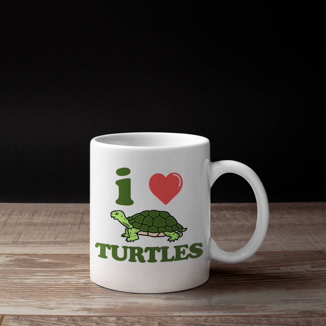 I Love Turtles Mug Cute Pet Turtle Coffee Mugs Sea Turtle | Etsy