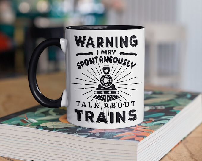 Funny Train Mug Trains Railroad Coffee Mugs Trainwatching - Etsy