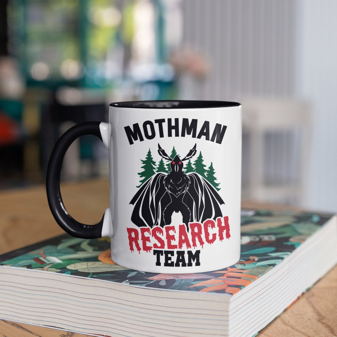 Mothman Research Team Mug, Mothman Coffee Mugs, Tumbler, Travel Mug ...