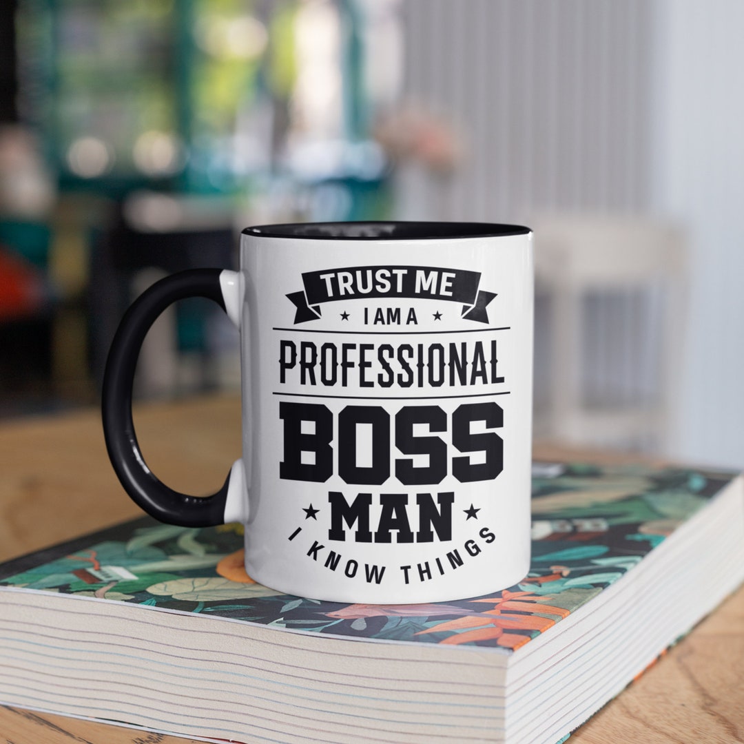 Professional Boss Man Mug, Funny Bosses Day Coffee Mugs, Gifts for ...