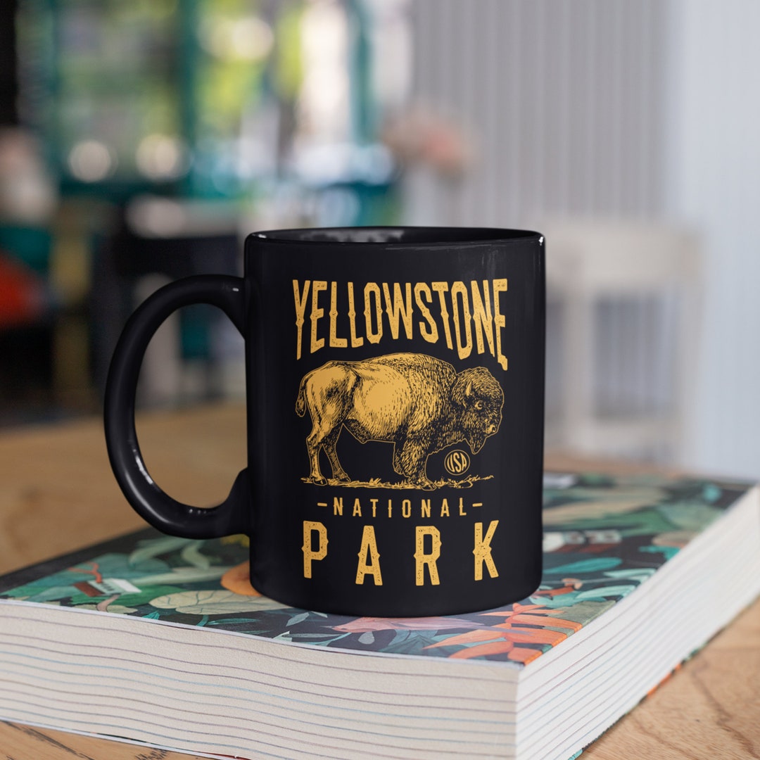 Yellowstone National Park Mug, Bison Yellowstone Coffee Mugs, Tumbler ...