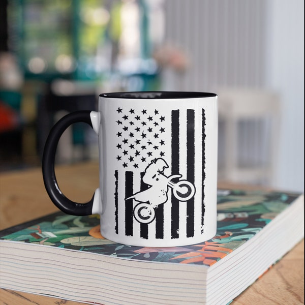 American Flag and Dirt Bike - Etsy