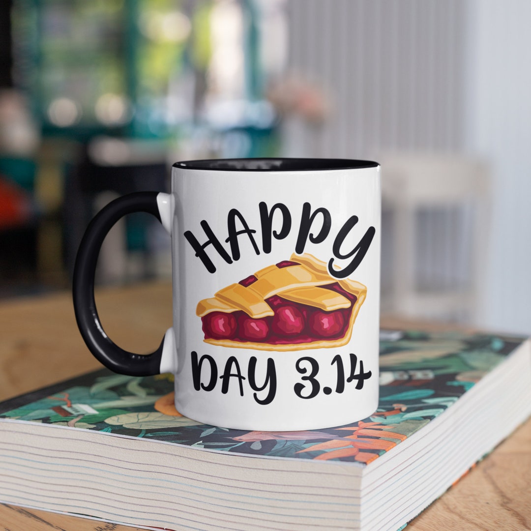 Happy Pi Day 3.14 Mug, Cherry Pi Day Coffee Mug, Funny Math Teacher ...