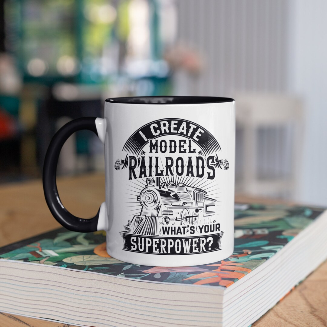 Model Railroad Coffee Mug, Travel Mug, Tumbler, Water Bottle, Beer Can ...