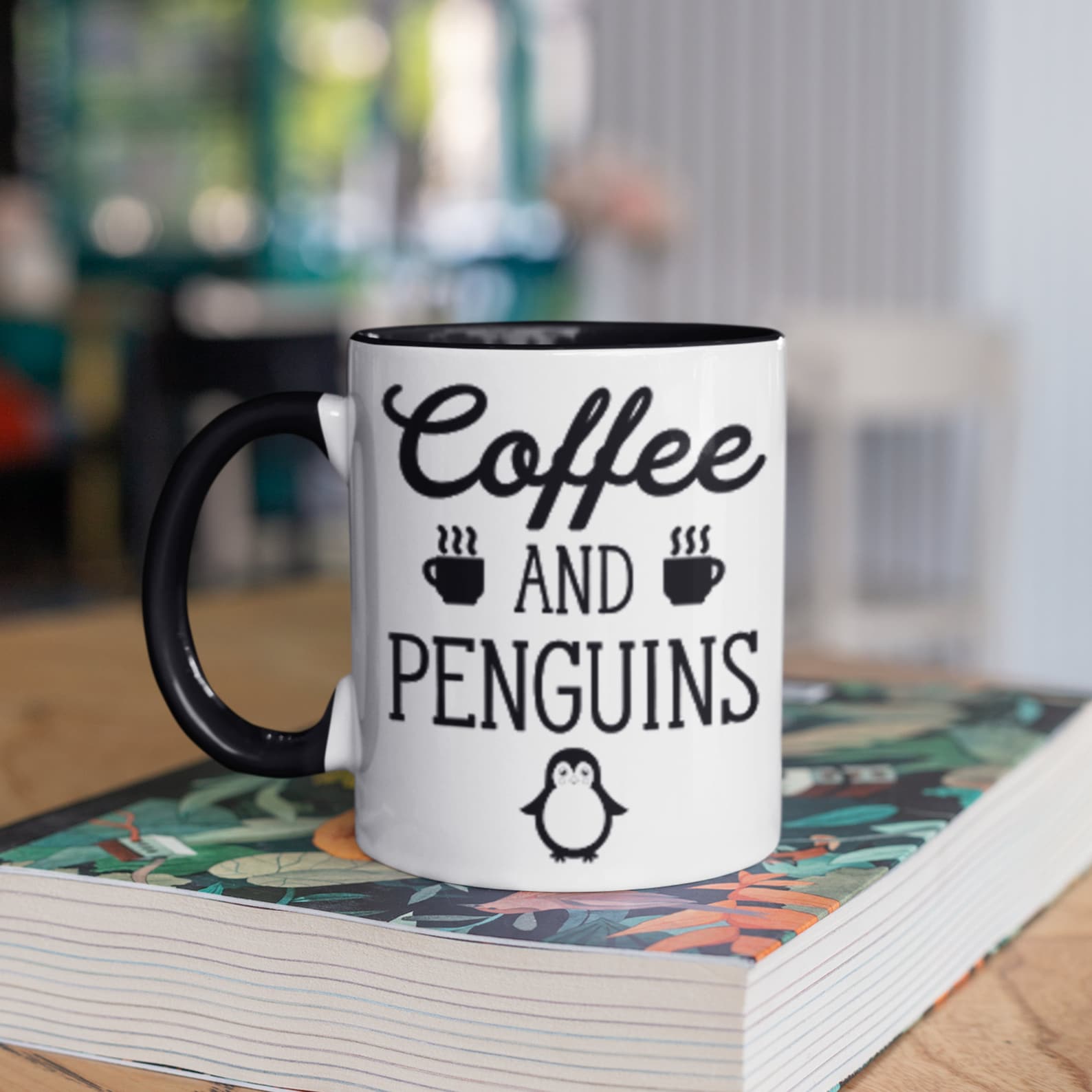 Coffee and Penguins Mug Cute Penguin Coffee Mugs Gift Gifts - Etsy