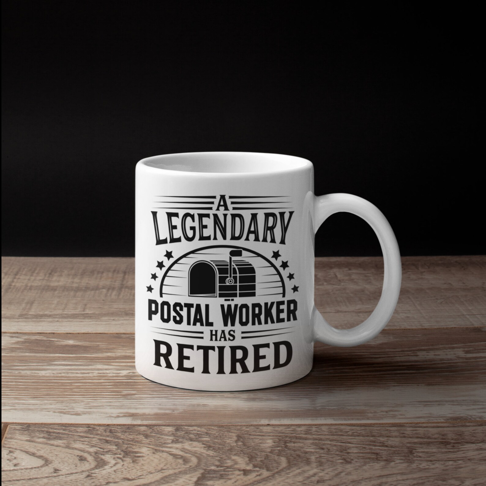 Legendary Postal Worker Retired Mug, Funny Mailman Retirement Party ...